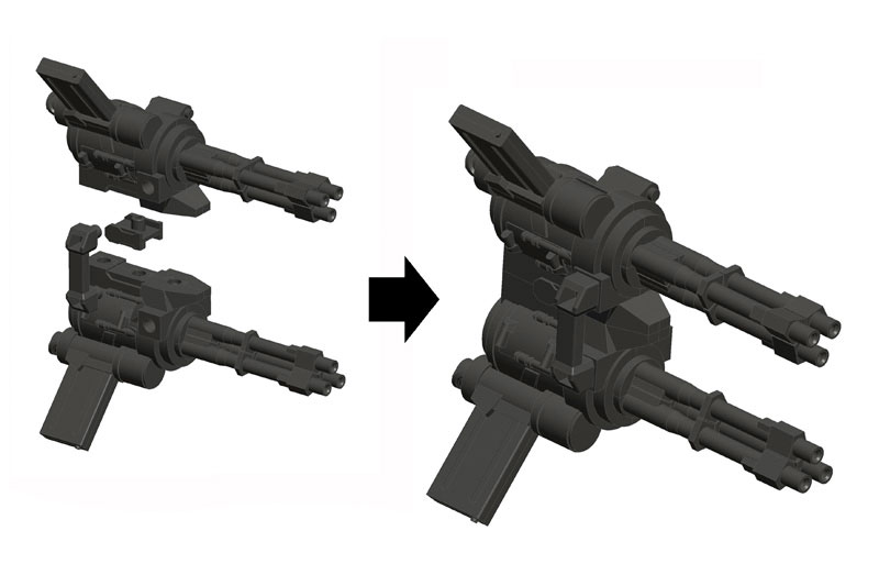 Køb Kotobukiya M.S.G. Model Kit Accesoory Set Hand Gatling Gun 9 cm hos ...
