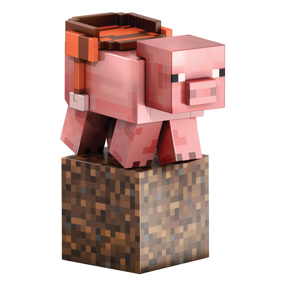 Køb Minecraft Diamond Level Action Figure Pig 14 cm hos Superhelten Legetøj