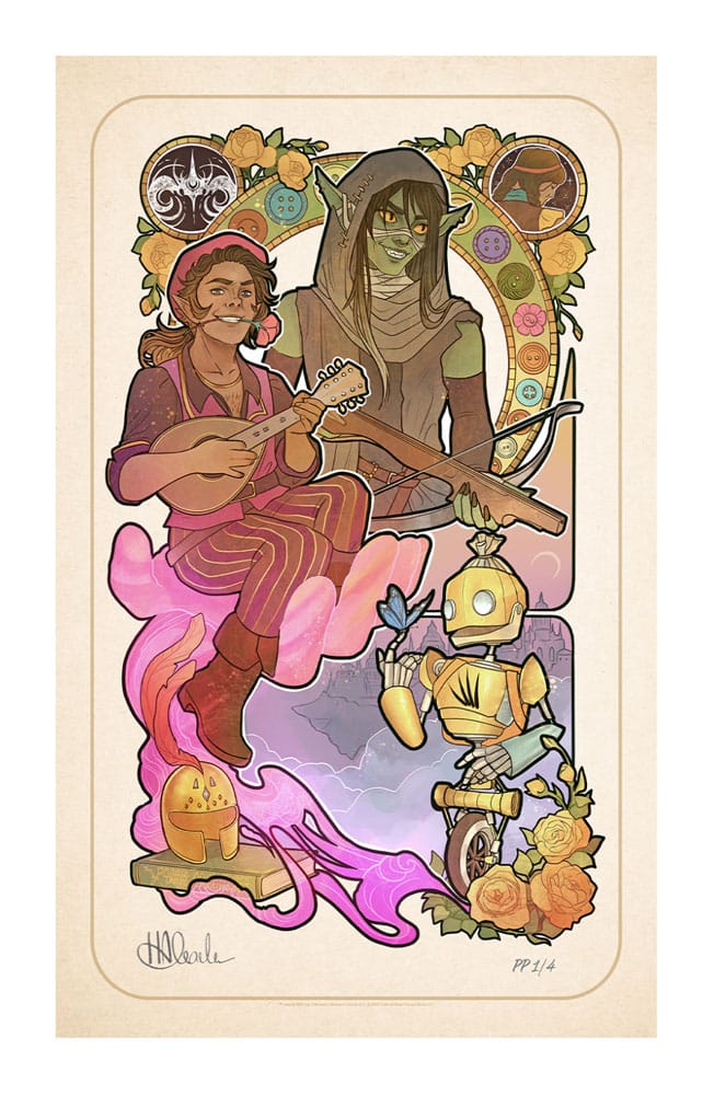 Køb Critical Role Art Print Sam Riegel: 10th Anniversary Art Nouveau ...